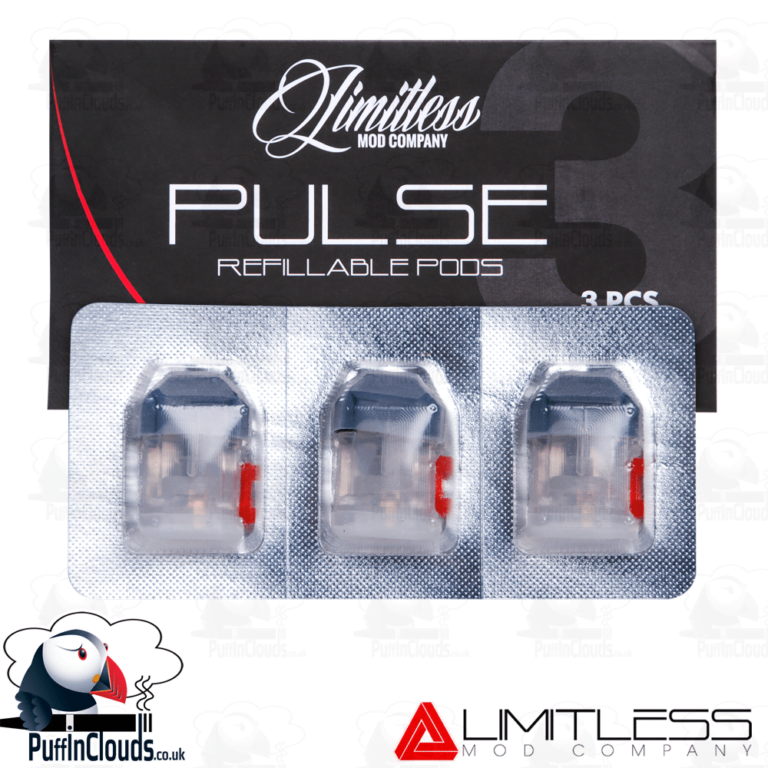 Limitless Pulse Refillable Pods (3 Pack) | Puffin Clouds UK