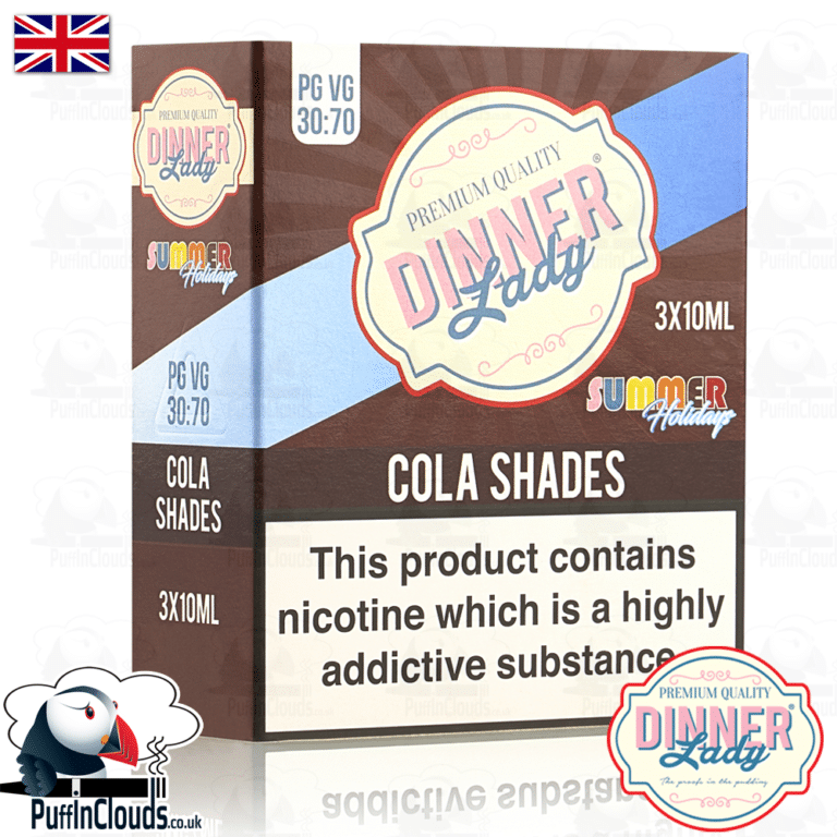 Dinner Lady Cola Shades E-Liquid (3 Pack £9.99) | Puffin Clouds UK