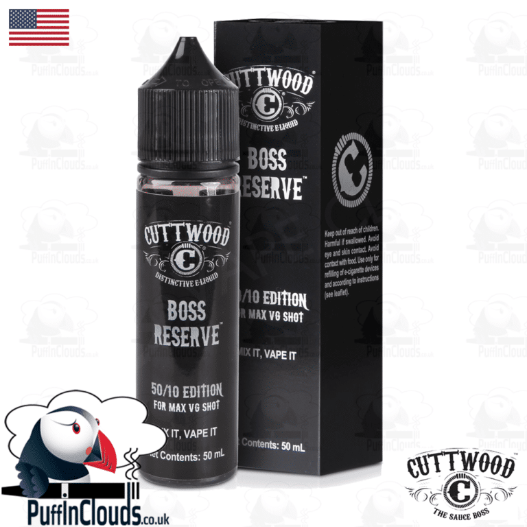 Cuttwood Boss Reserve E-Liquid 50ml Short Fill | Puffin Clouds UK