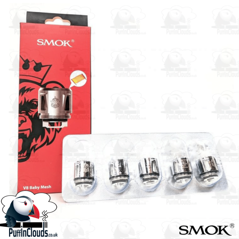 SMOK V8 Baby Mesh Coils (5 Pack) | Puffin Clouds UK